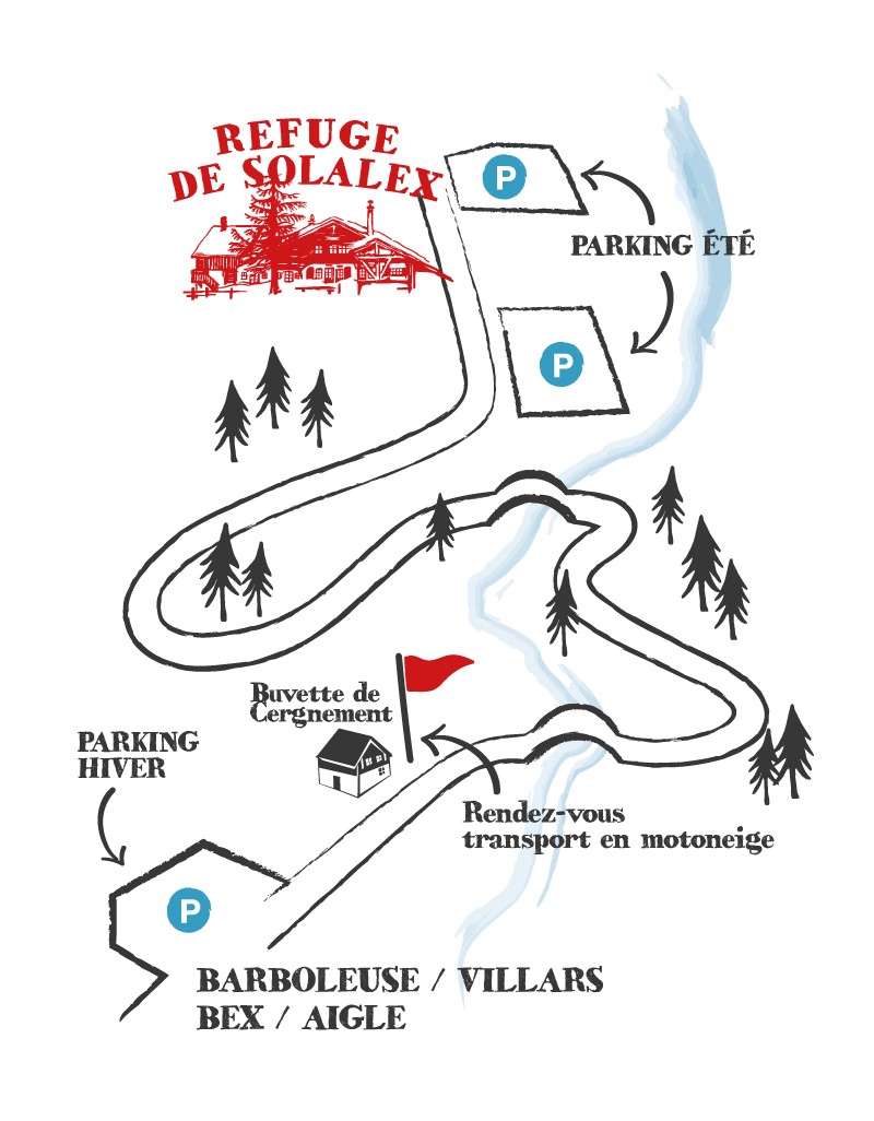 Accès & Ouverture - Refuge de Solalex
